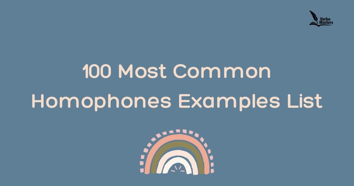 Homophones Examples