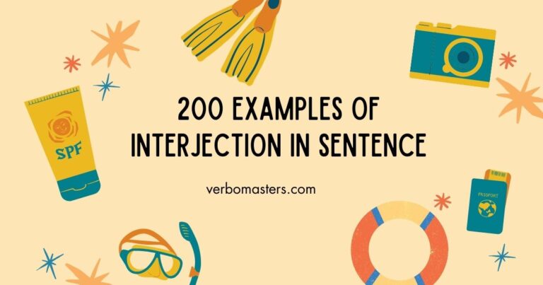200 Examples of interjection in sentence