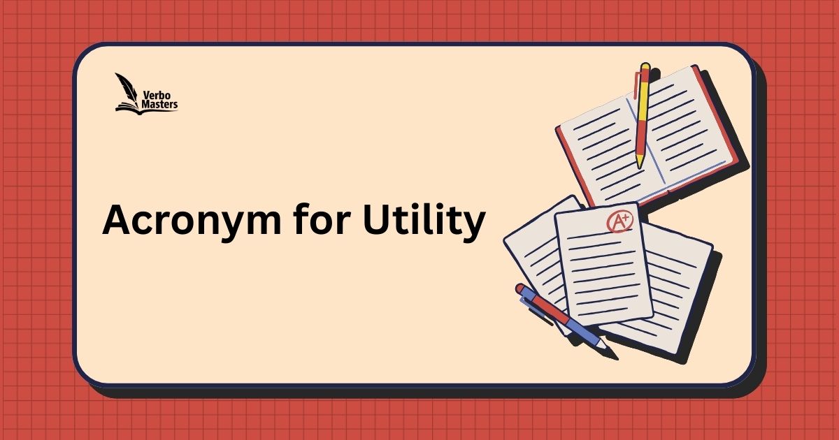Abbreviation for Utility? Definition & Meaning