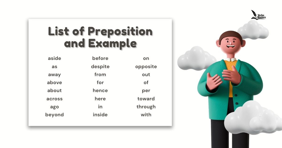 200 List of Preposition and Example