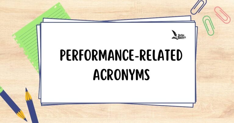 Abbreviation for Performance? Definition & Meaning