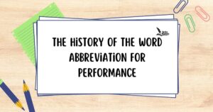 Abbreviation for Performance? Definition & Meaning